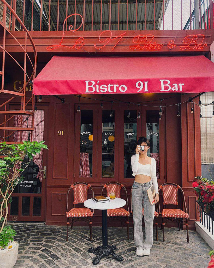 Le 91 Bistro Is A New Saigon Café That Reminds Us Of "Emily In Paris"