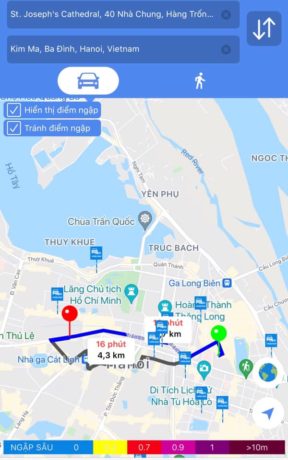 Heavy Rain In Hanoi Causes Downtown Floods During Rush Hour