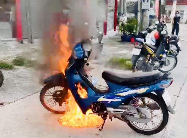 Man Breaks Curfew, Torches Own Bike When Questioned By Police
