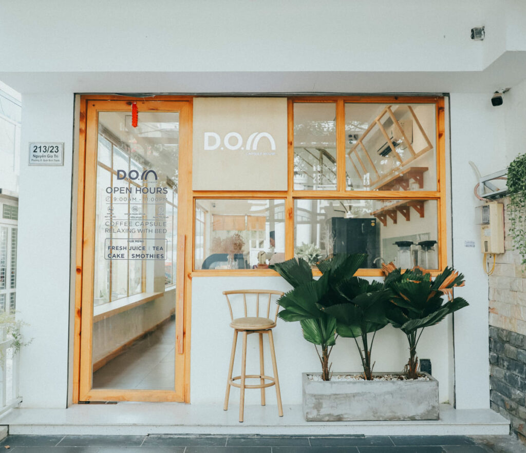 D.O.M - Coffee Capsule Is A Saigon Cafe With Private Sleep Pods