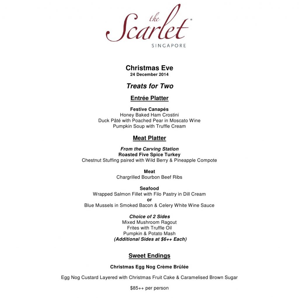 The Scarlet Hotel - Festive Feasts Under The Stars