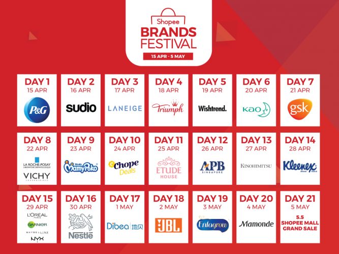 Shopee Brands Festival Has 24-Hour Deals & Giveaways Daily From Brands ...