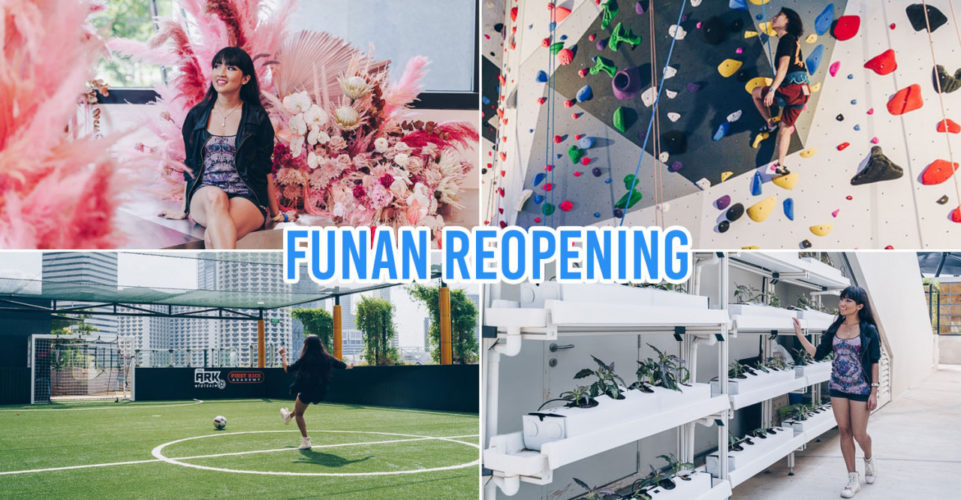 Funan Mall Is Now Reopened With An Indoor Cycling Track, Edible Garden ...