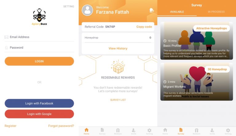 ApiaryBuzz's Online Survey App Gives You $20 Vouchers For Stores Like Cold Storage And Guardian