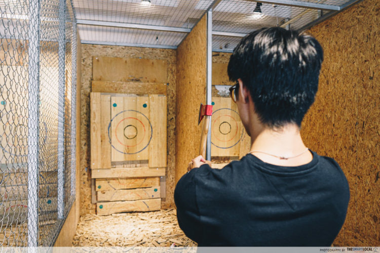 Axe Factor: Indoor Axe Throwing Range At The Grandstand