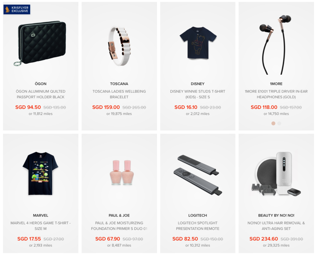 5 Gift Ideas From KrisShop With Up To 75% Off To Use Your Miles On