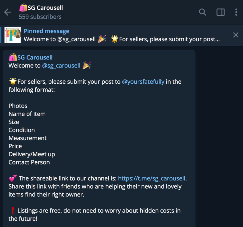 7 Telegram Groups To Sell Your Clothes In Singapore