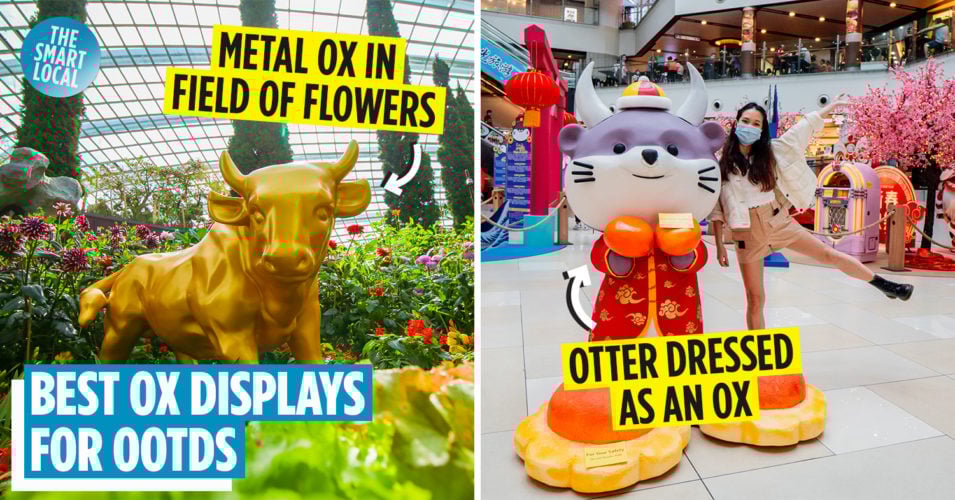 7 Ox-Themed Displays Around Singapore To Celebrate Chinese "Niu" Year