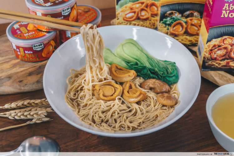 Fortune Baby Abalone Instant Noodles: Has Real Shredded Scallops Bits