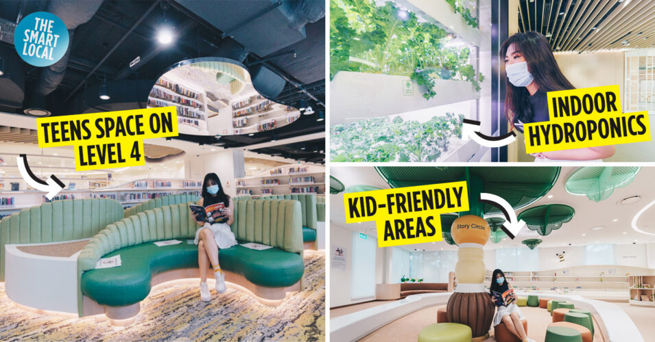 Choa Chu Kang Public Library Has Indoor Garden, Hydroponics & AR Trail