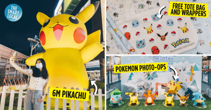 City Square Mall Has A Pokémon-Themed Christmas With A 6M Pikachu