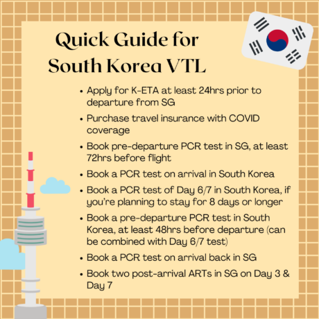 South Korea VTL Guide For Singaporeans