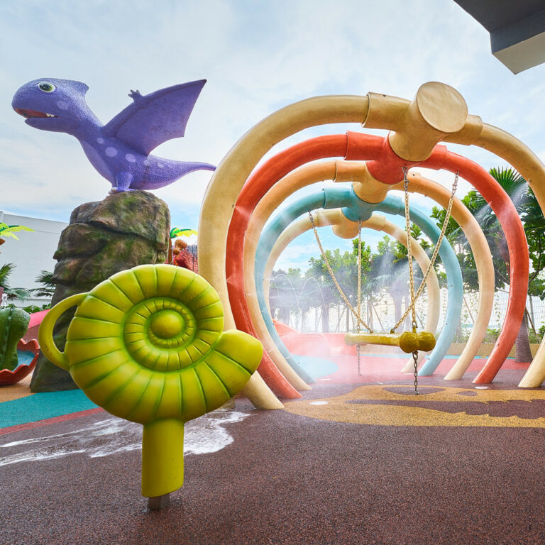 Causeway Point Has A Free Dino-Themed Water Playground