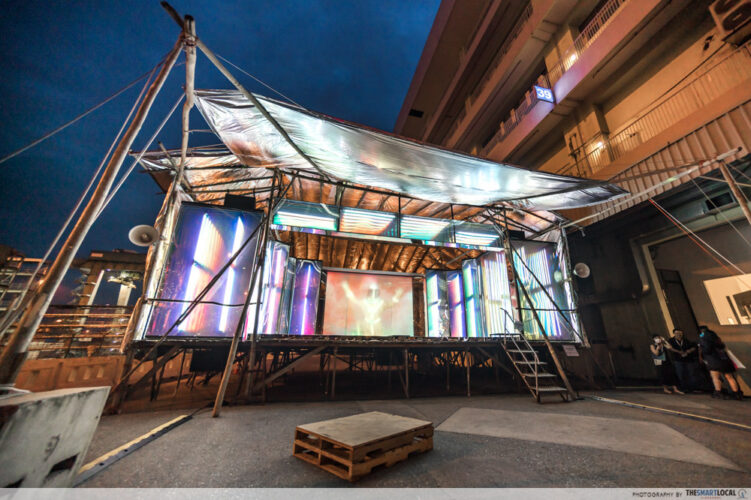 Wayang Spaceship Is A “Chinese Opera Stage” At Tanjong Pagar Distripark