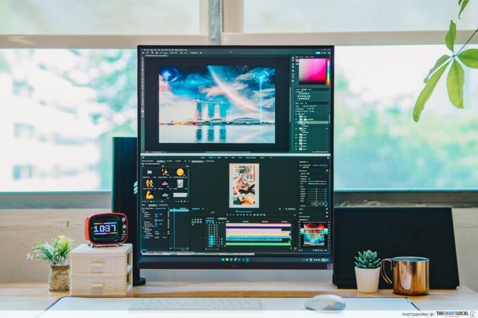 LG DualUp Monitor - Vertical Split View For Multitasking