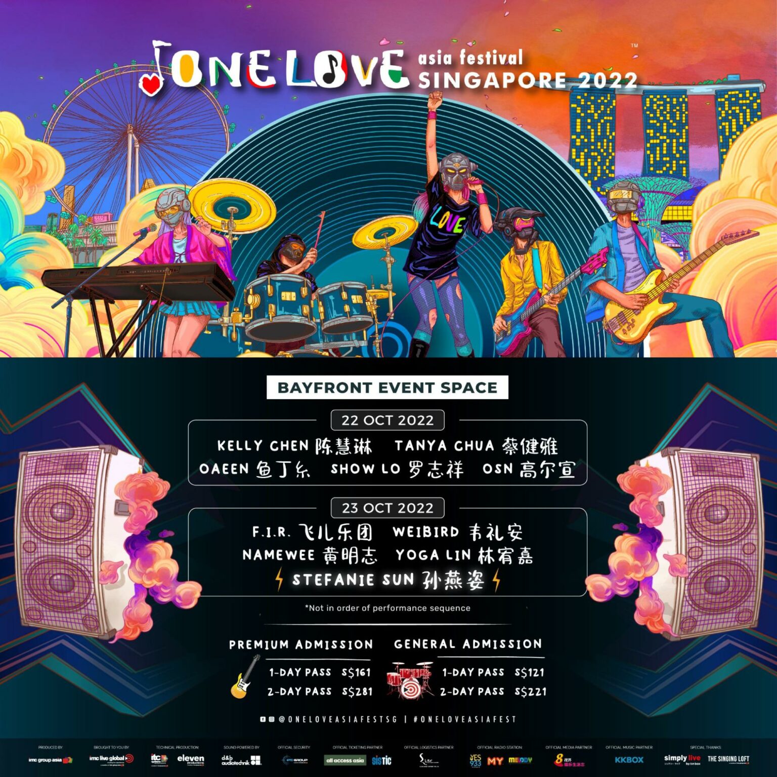 One Love Asia Festival Is A Mandopop Event At Bayfront In Oct 2022