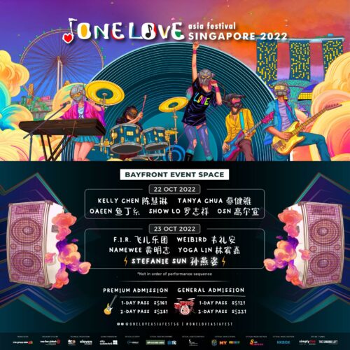 One Love Asia Festival Is A Mandopop Event At Bayfront In Oct 2022