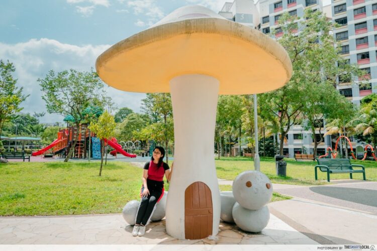 Alice in Wonderland playground at Woodlands