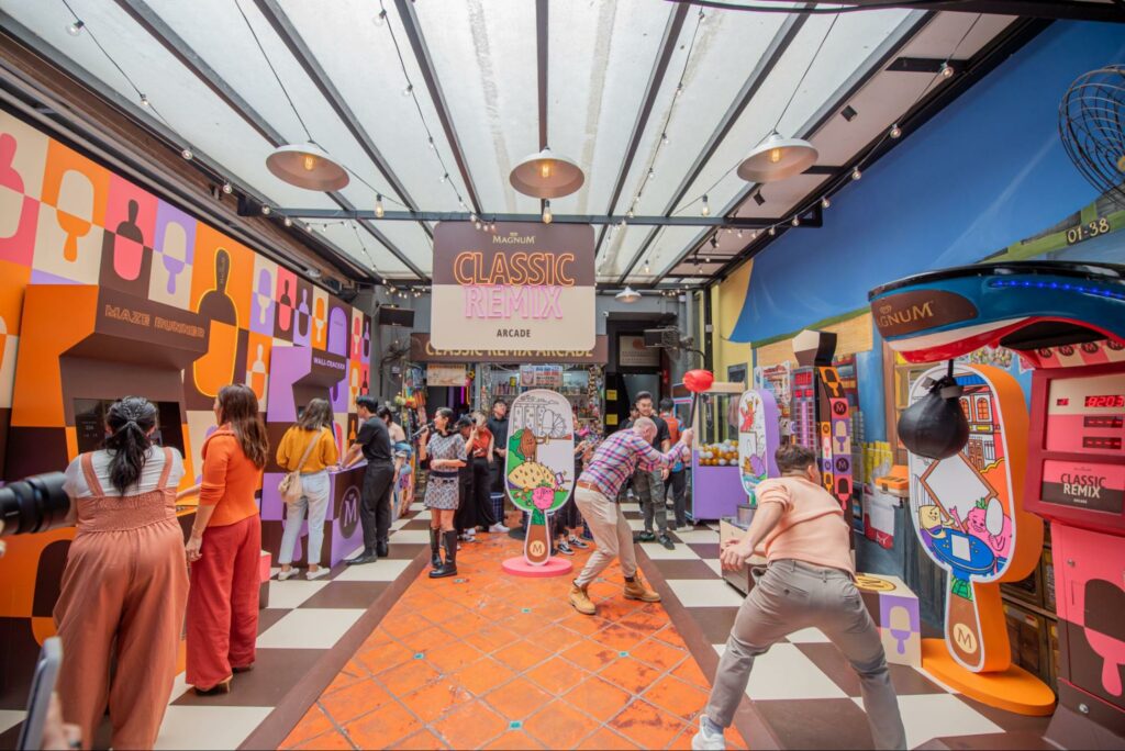 The Magnum Classic Remix Arcade Has Fun Games & Cool Photo Ops