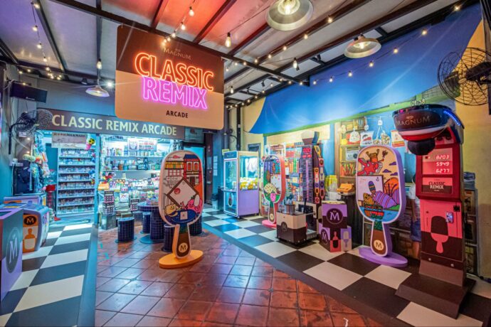 The Magnum Classic Remix Arcade Has Fun Games & Cool Photo Ops