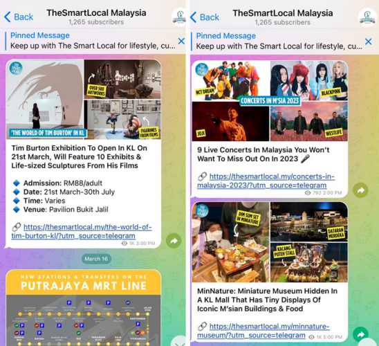 7 Malaysian Telegram Channels To Follow