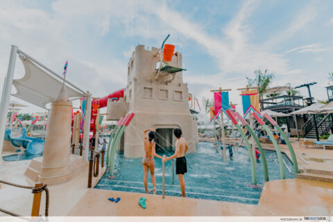 Splash Tribe Beach Club - Water Slides & 2-Storey Gazebos On Sentosa
