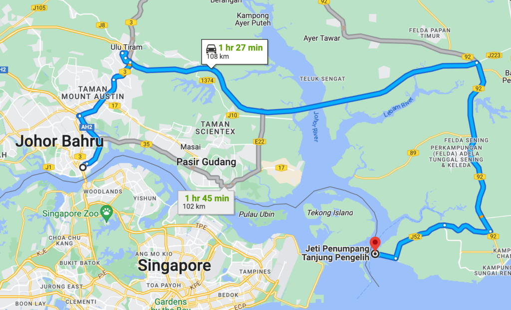 How To Take A Ferry From Singapore To Johor Via Pengerang