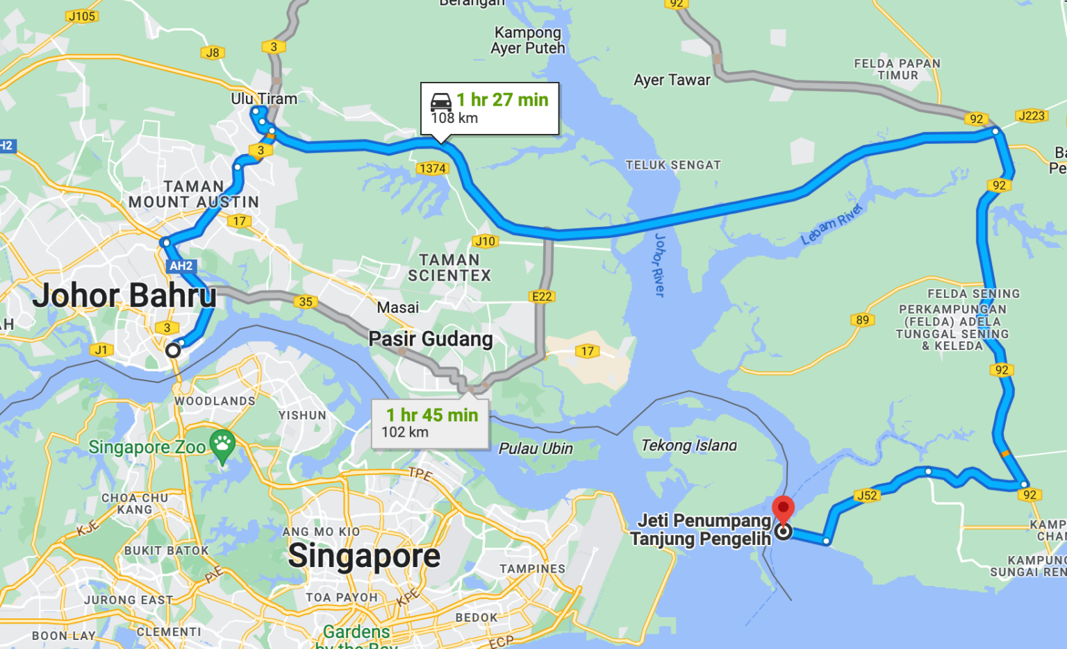 How To Take A Ferry From Singapore To Johor Via Pengerang