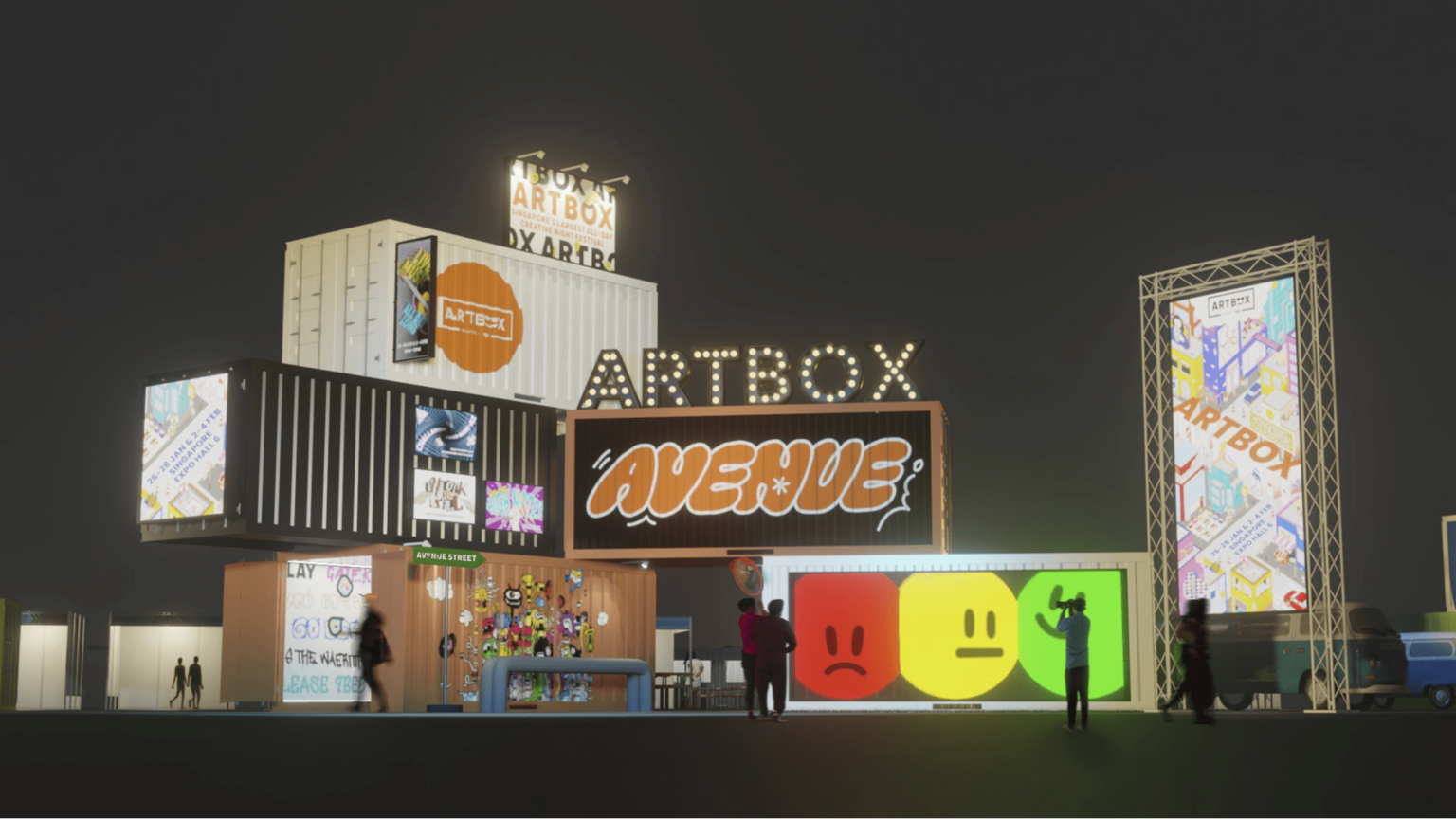 Artbox Avenue 2024: Shipping Containers & Event Zones