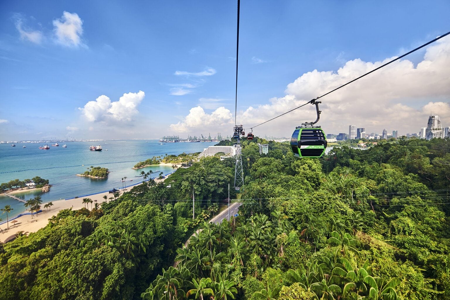 Sentosa Cable Car: $3 Round Trip For Adults; $2 For Children