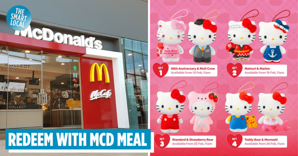 McDonald’s Hello Kitty 50th Anniversary Plushies Drops 15th Feb