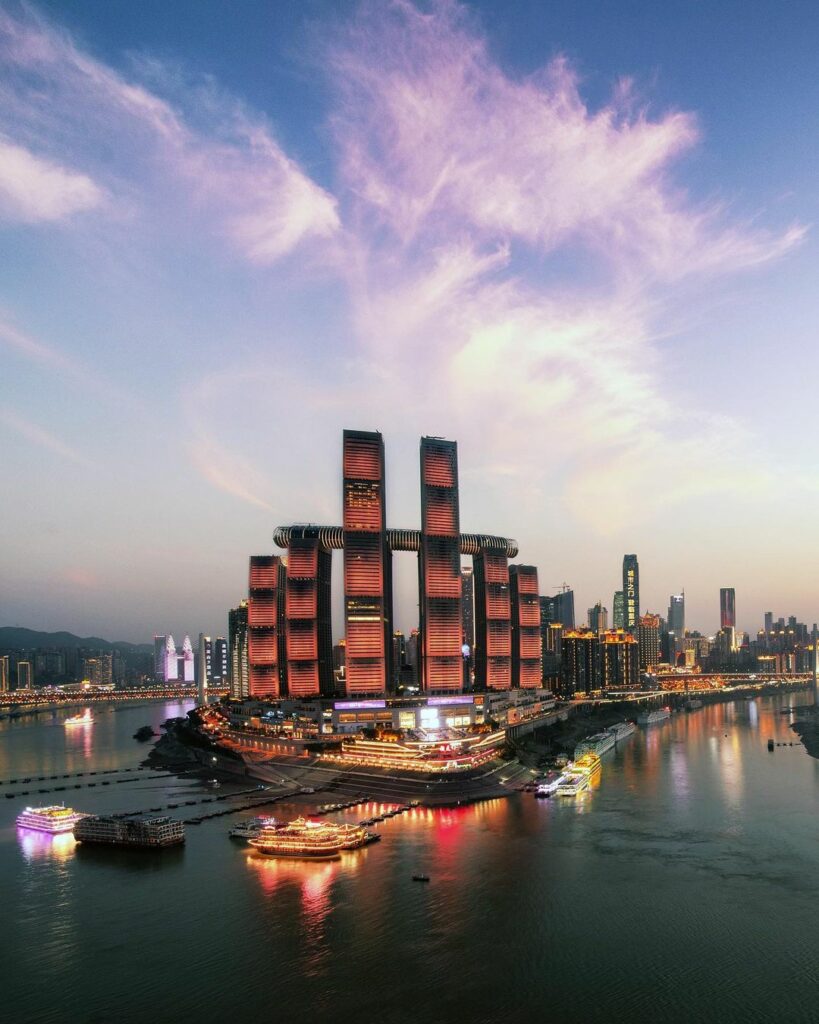 Raffles City Chongqing In China Has A Mall, Sky Deck & Hotels
