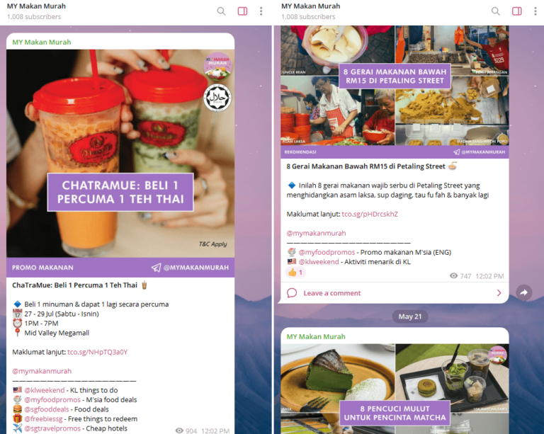 7 Malaysian Telegram Channels To Follow