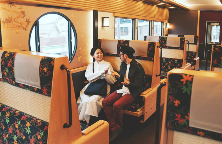 Kyo-Train Garaku: Train With Zen Gardens & Seasonal Floral Cars