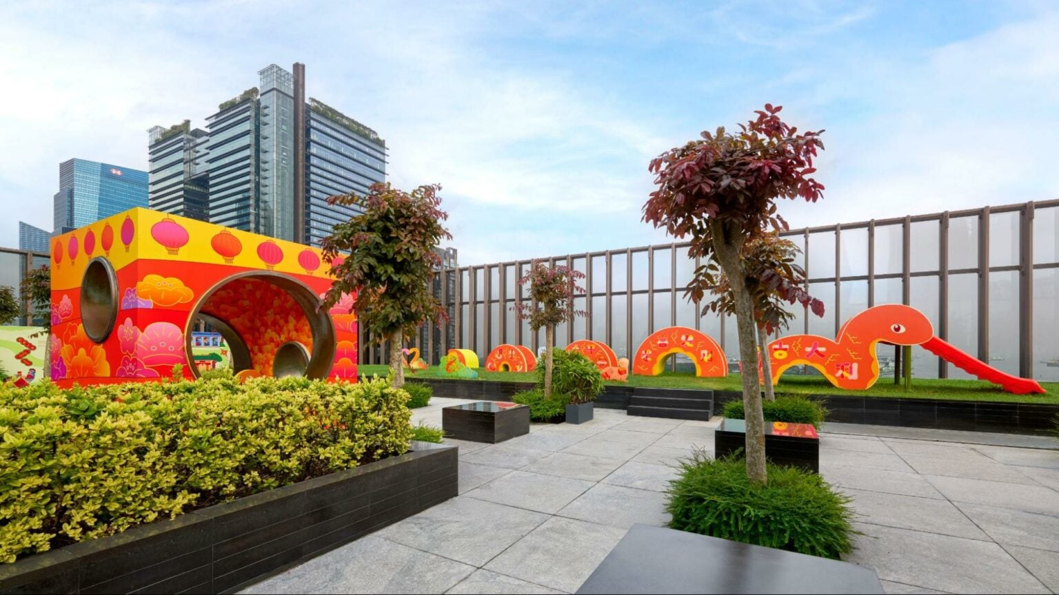 "蛇prise” CNY Art Installation At Singapore Chinese Cultural Centre