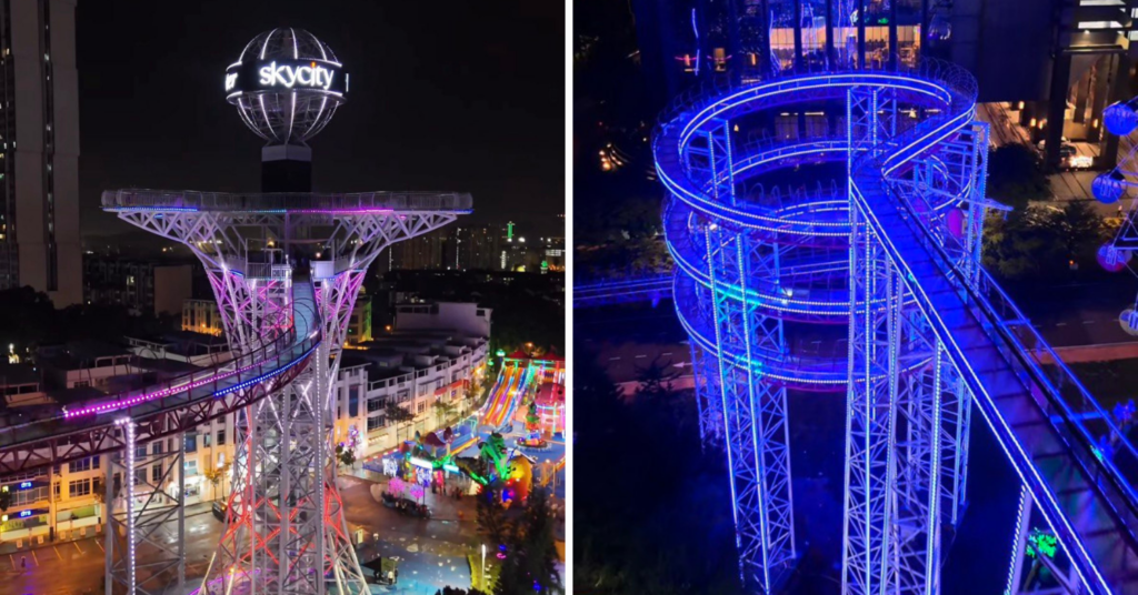 SkyCity Near KL Is Malaysia's First & Longest Glass Water Slide