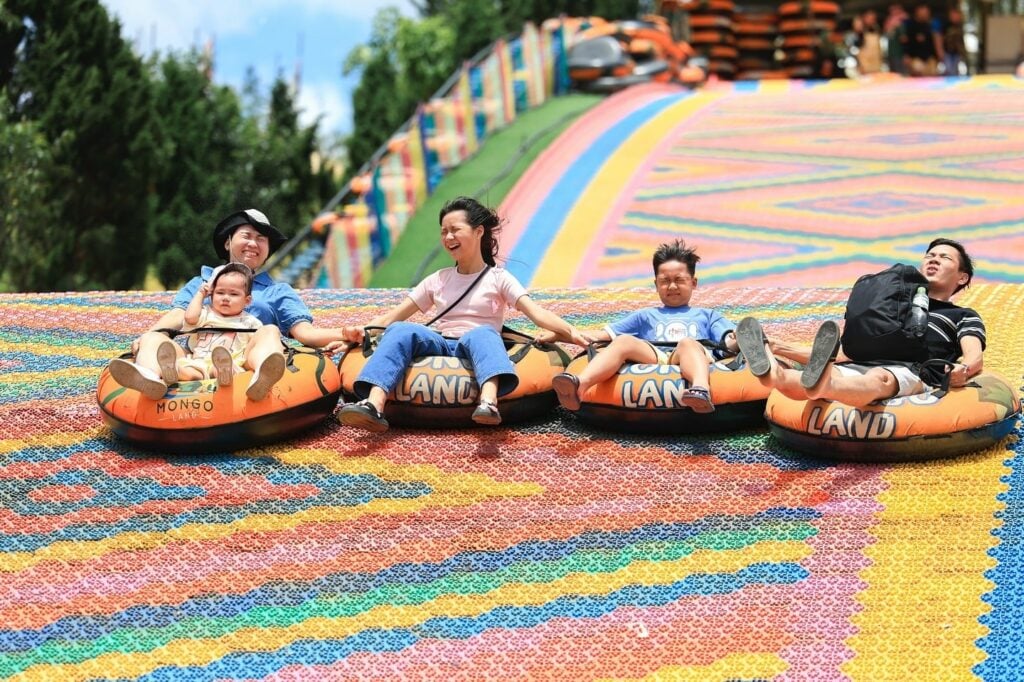 Mongo Land In Da Lat, Vietnam Has A Rainbow Slide & Petting Zoo