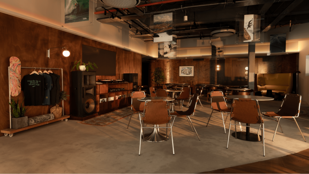 Riders' Lounge At Trifecta Has A Vinyl Bar & Leica Gallery