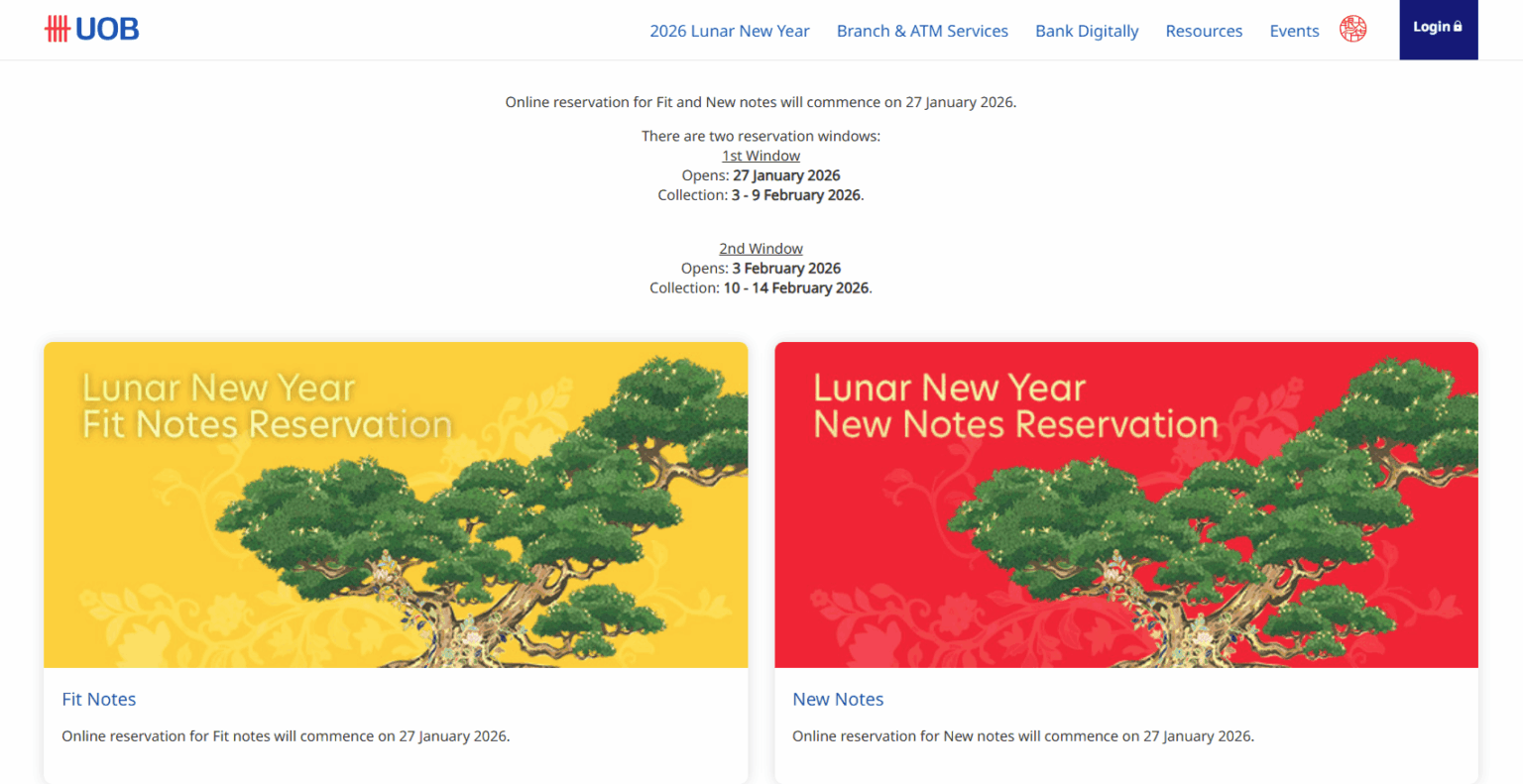 How To Book & Collect Fit & New Notes For CNY
