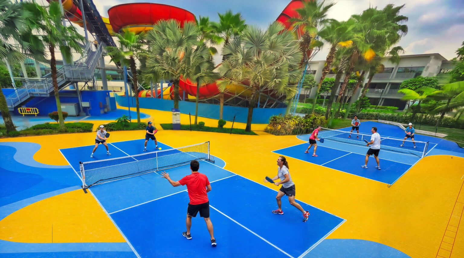 New Pickle Splash Pickleball Courts In Wild Wild Wet