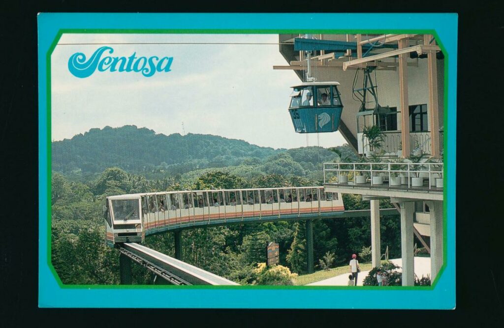 The Old Sentosa Monorail Operated From 1982 To 2005